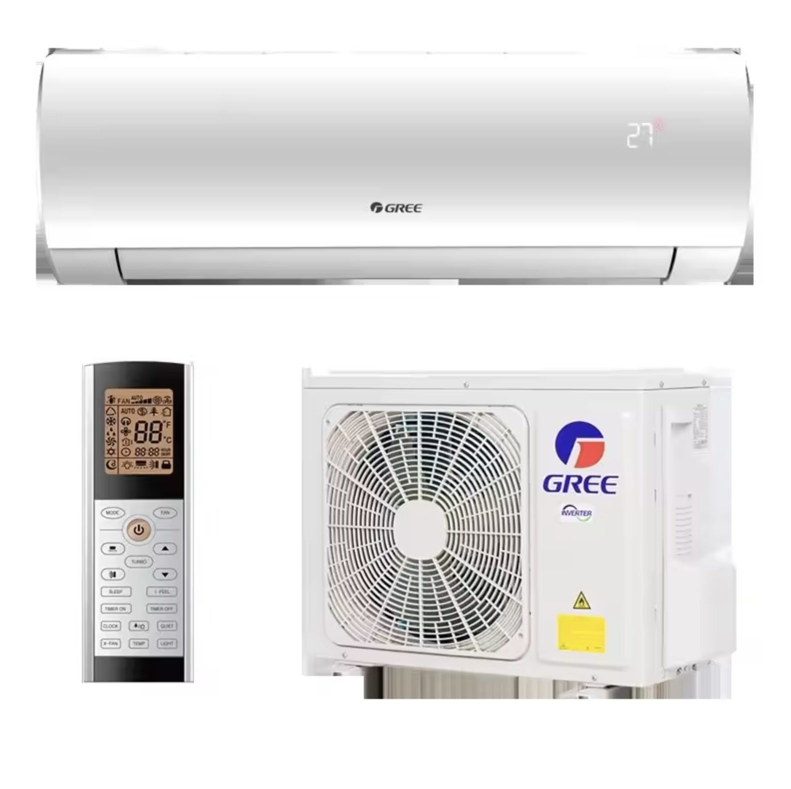 2024 Gree 60HZ 220 maka-mount ang pader split type AC yunit ng sistema ...
