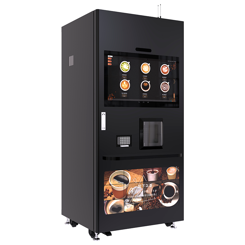 Fully Automatic 3 Drinks Instant Coffee Vending Machine For Business ...