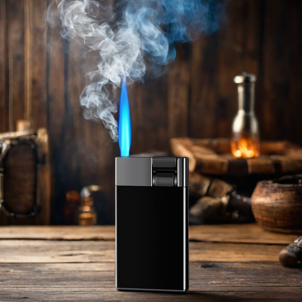 DEBANG windproof lighter Custom Micro Blue Flame Refillable Cigarette ...