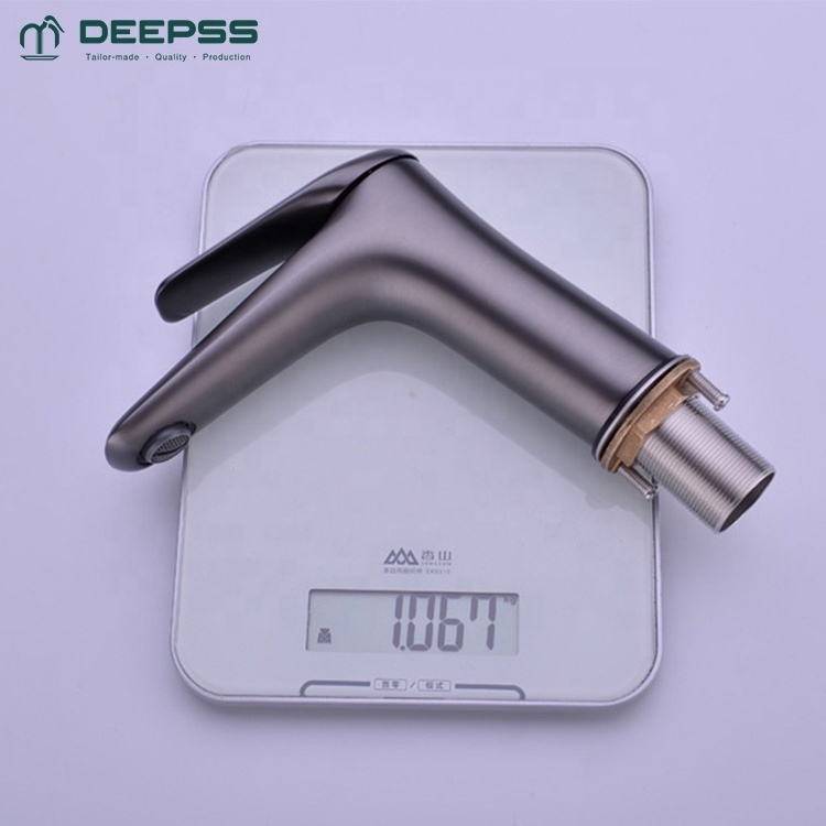 DEEPSS single level antique luxury lavatory brass wash water tap chrome ...
