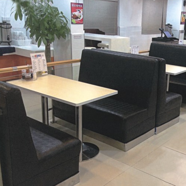 Single Side High Back Fabric Indoor Bench Booths for Restaurant Sets ...