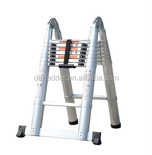Compact Folding Adjustable Portable Aluminium Telescopic Ladder (2 ...