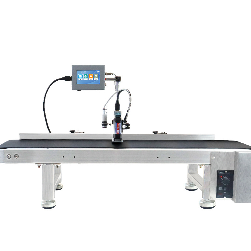 T110E Small Automatic Inkjet Printer Factory Production Line Printing Date Marking Intelligent ...