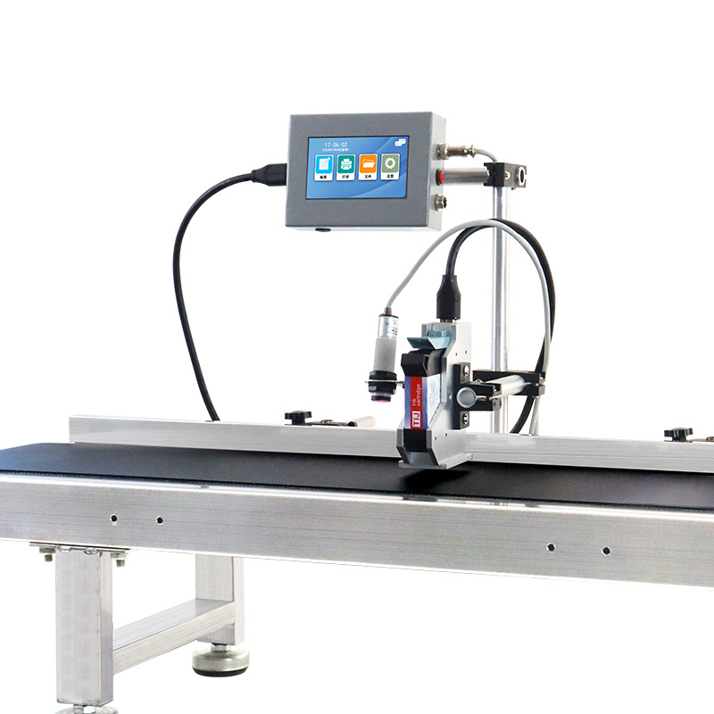 T110E Small Automatic Inkjet Printer Factory Production Line Printing Date Marking Intelligent ...