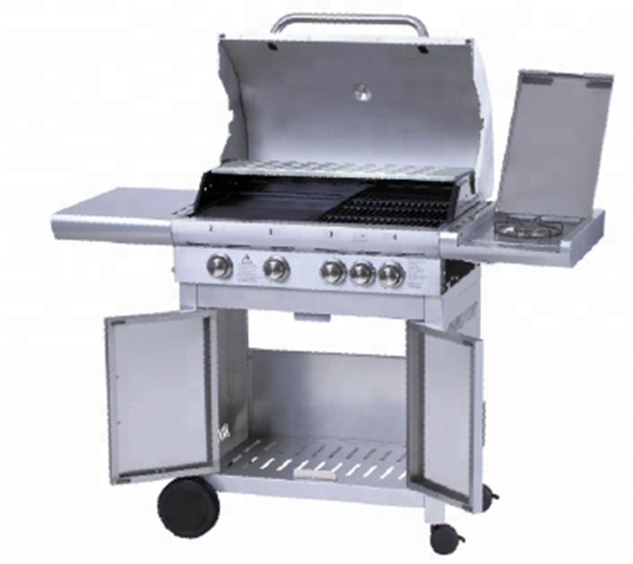 4+1 stainless steel double layer hood gas grill | Bestsuppliers.com