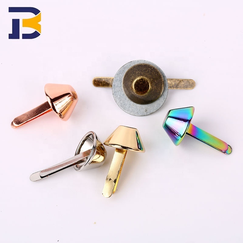 Custom Handbag Hardware Rainbow Purse Feet Bucket Spike Stud Rivets For ...