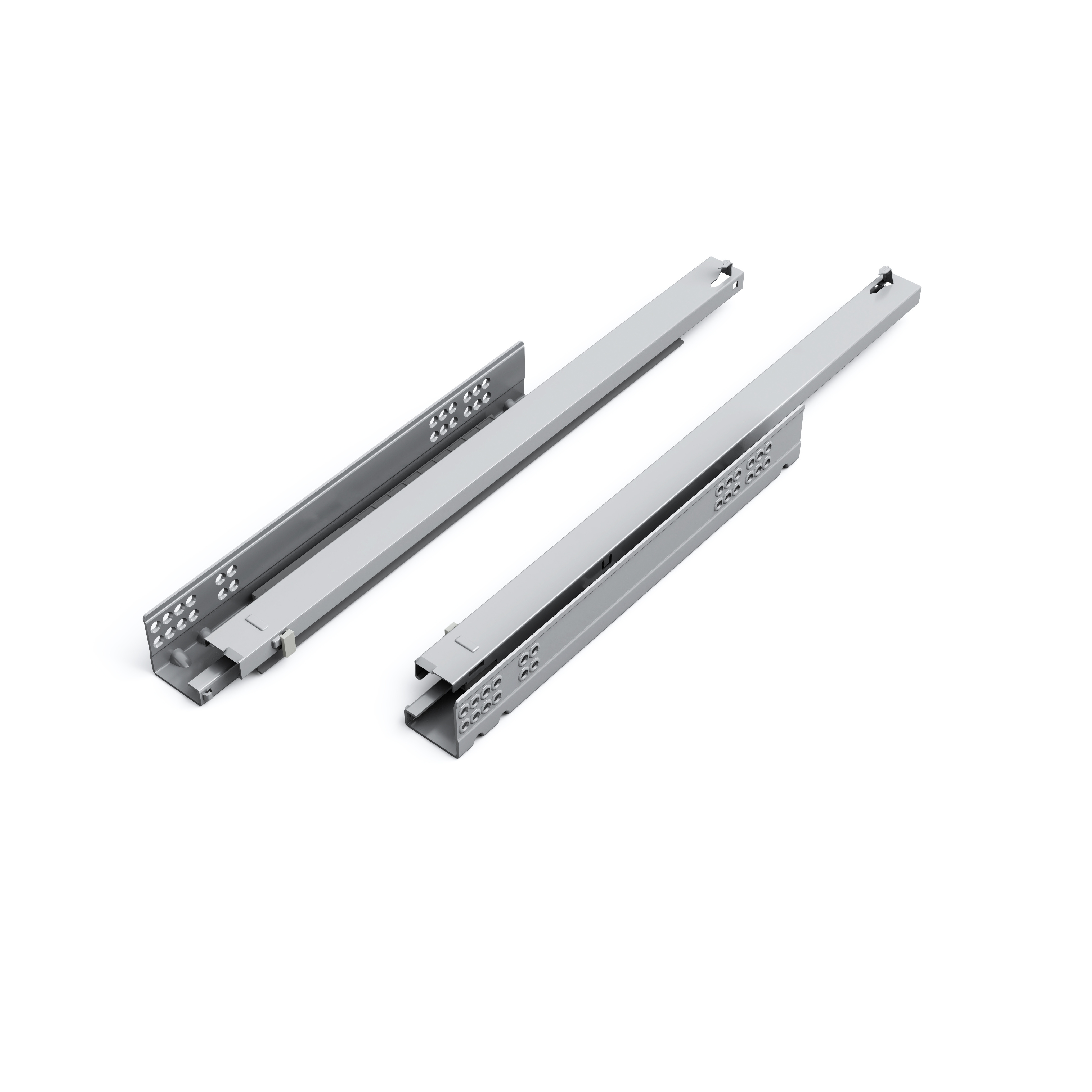 Soft closing undermounted drawer slide 3-Fold full extension concealed ...