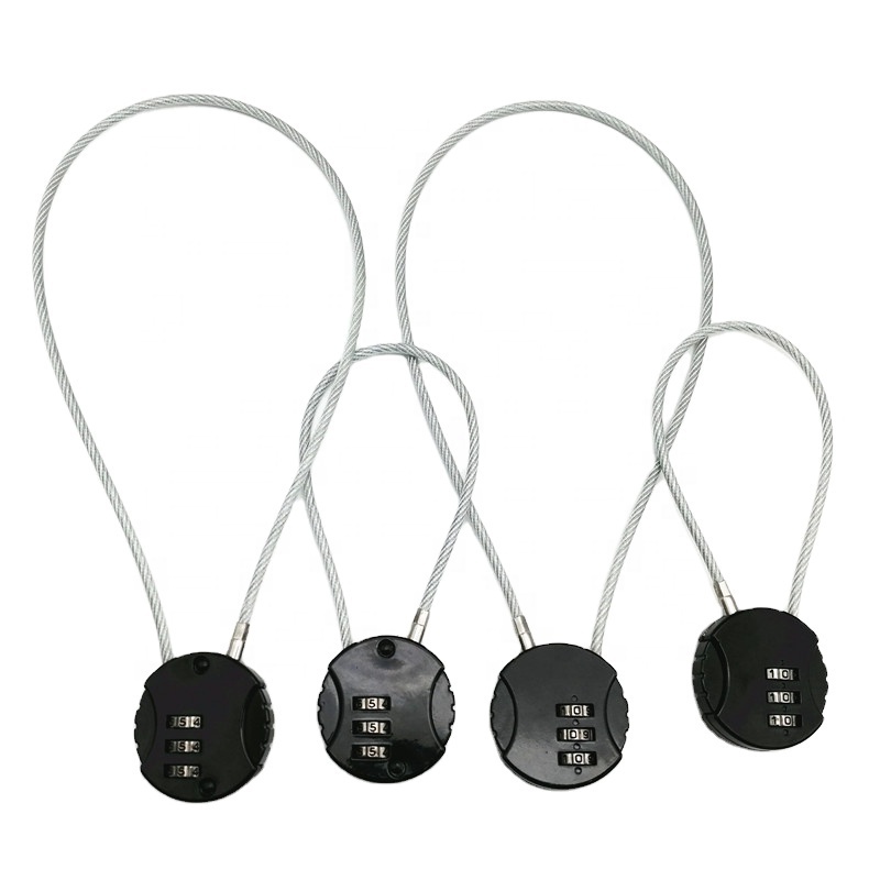 3 Digits Padlock Safety Travel Luggage Number Lock Helmet Password ...