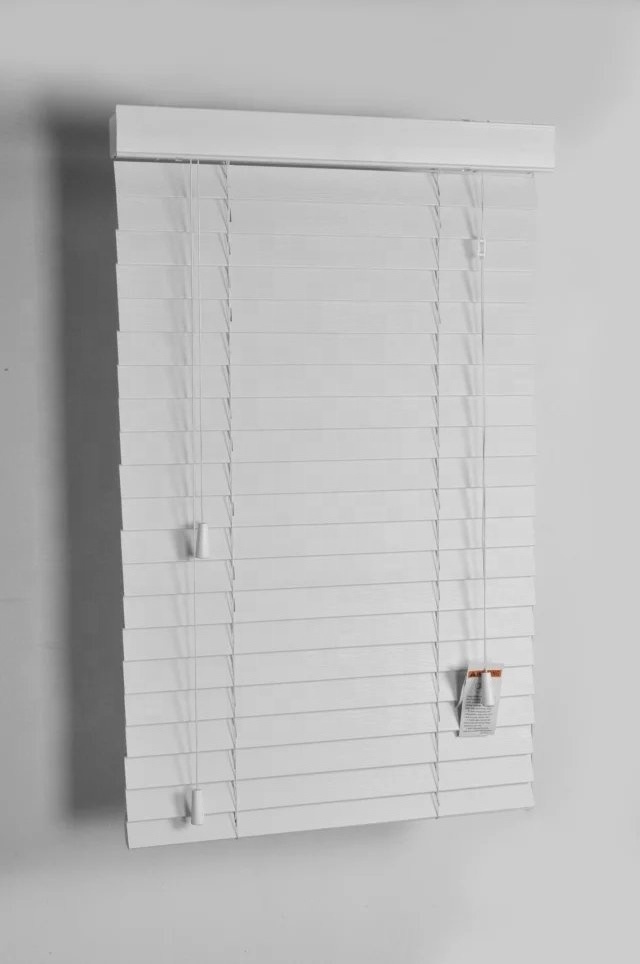 smart 2 inch cordless faux wood pvc mini blinds pvc automatic shutter ...
