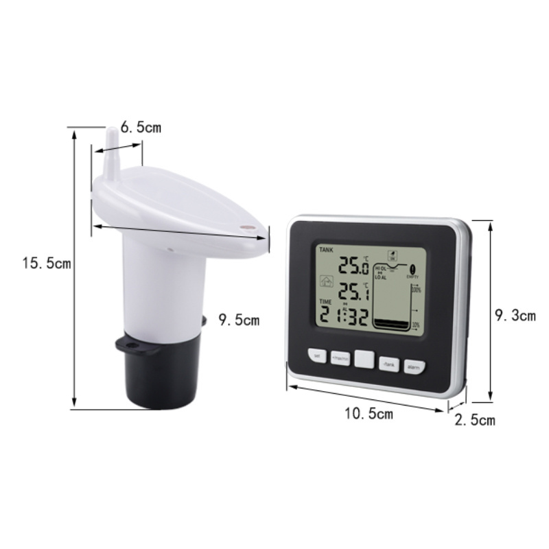 Tank Meter Ultrasonic High Quality Wireless Digital Water Level Gauge ...