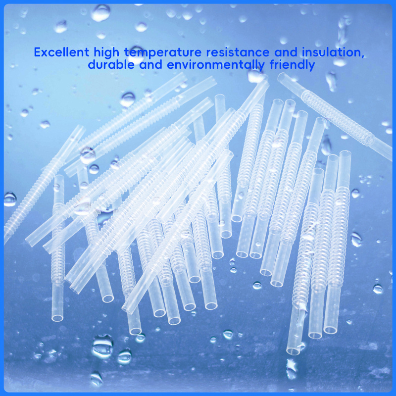 Flexible fep corrugated conduit pipe transparent plastic tubes used for ...