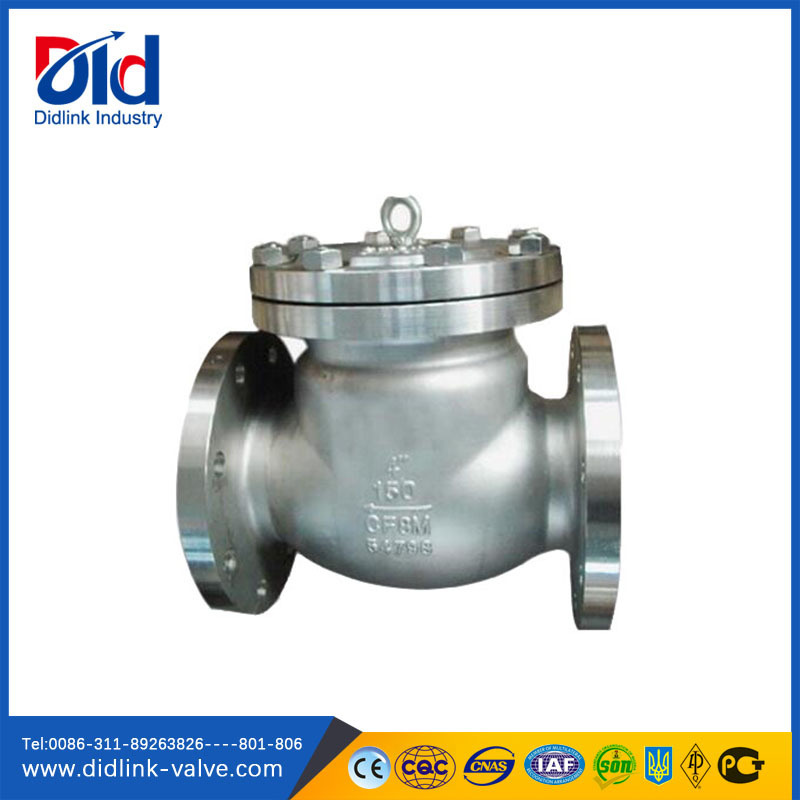 Stainless Steel JIS CF8 50A 10K Flanged Non-Reture Swing Hydraulic ...