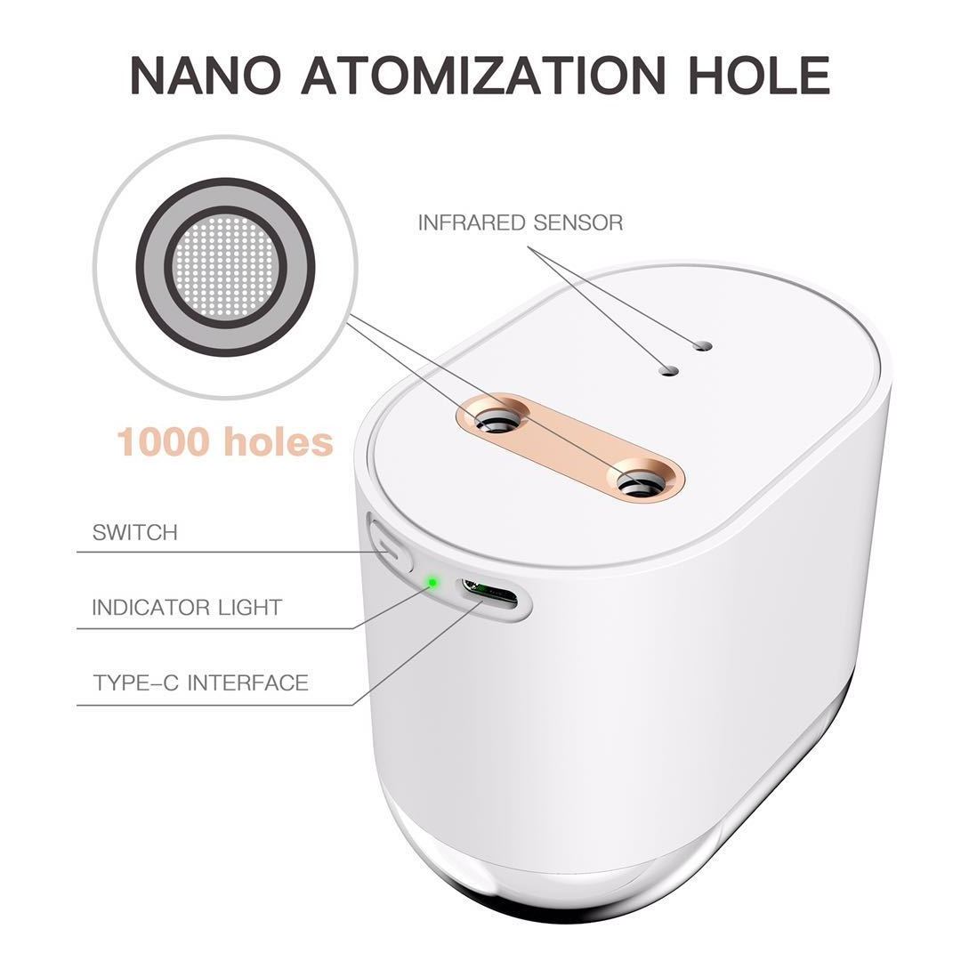 2021Newest design Double Hole Automatic Alcohol Dispenser, Touchless ...