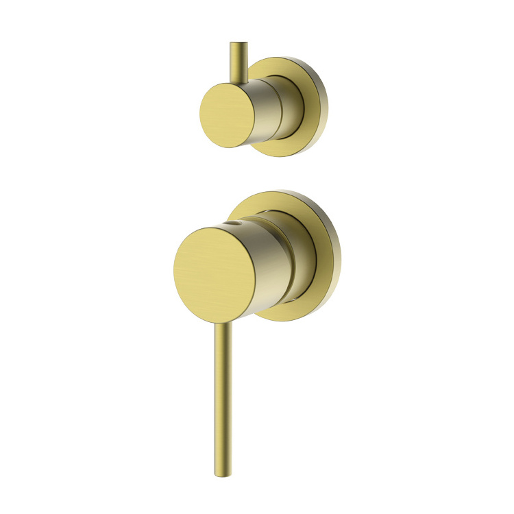Watermark Dien Concealed Brass Brushed Gold Shower Mixer Valve With 2 ...