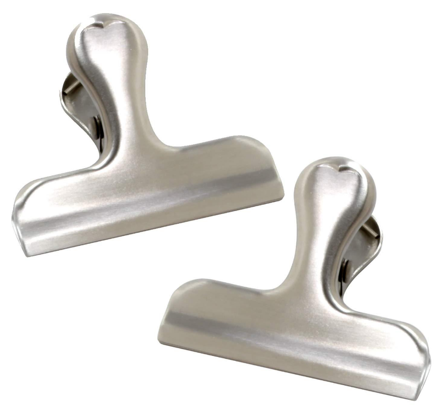 Heavy duty stainless steel 3 inch chip bag clips for coffee and food ...