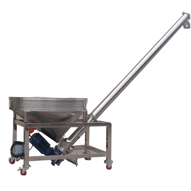 Food grade salt sugar powder auger screw feeder auger feeder with 230L ...