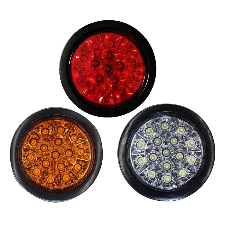 round red truck led tail light truck lighting system truck combination ...