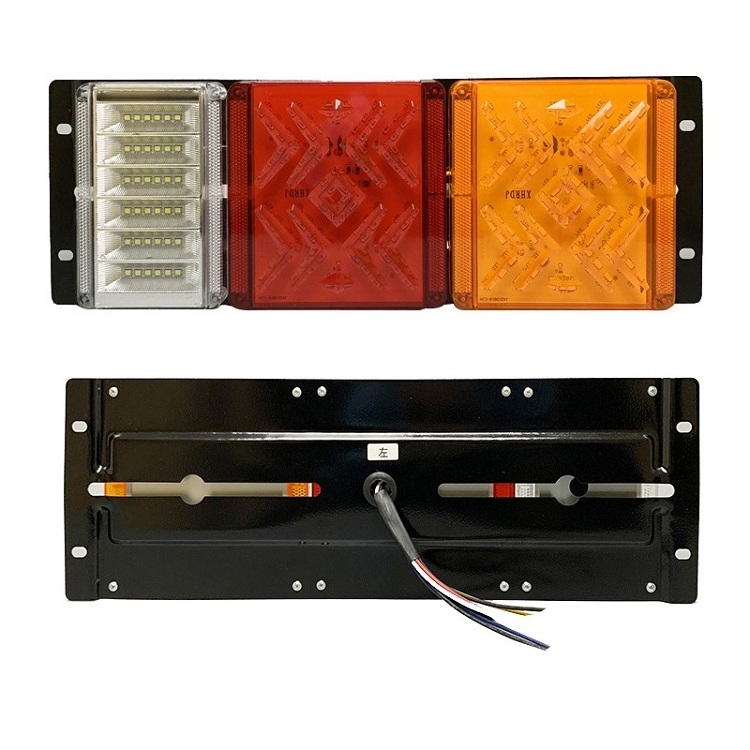 LED Truck Tail Lights 24V Trailer Rear Lamps Turn Signal Reverse Lights ...