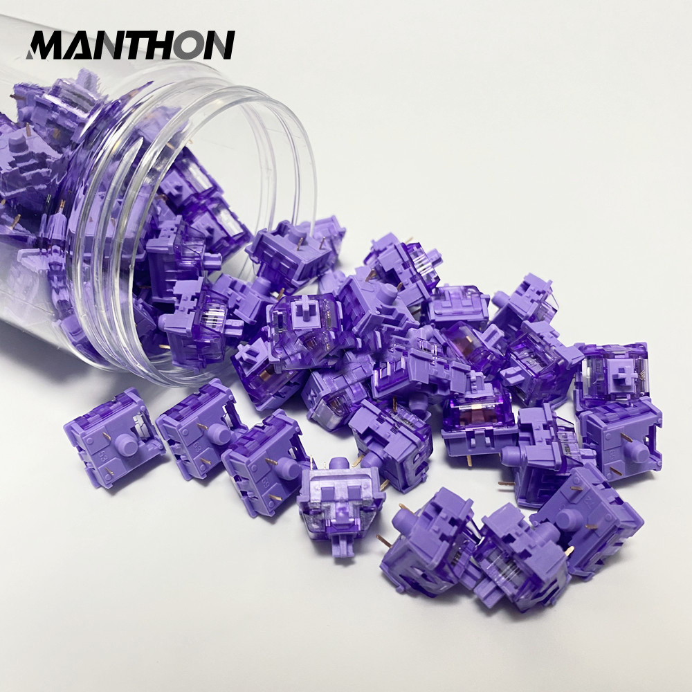 KTT Purple Switches Tactile Switch for DIY Mechanical Keyboard 3 Pin ...