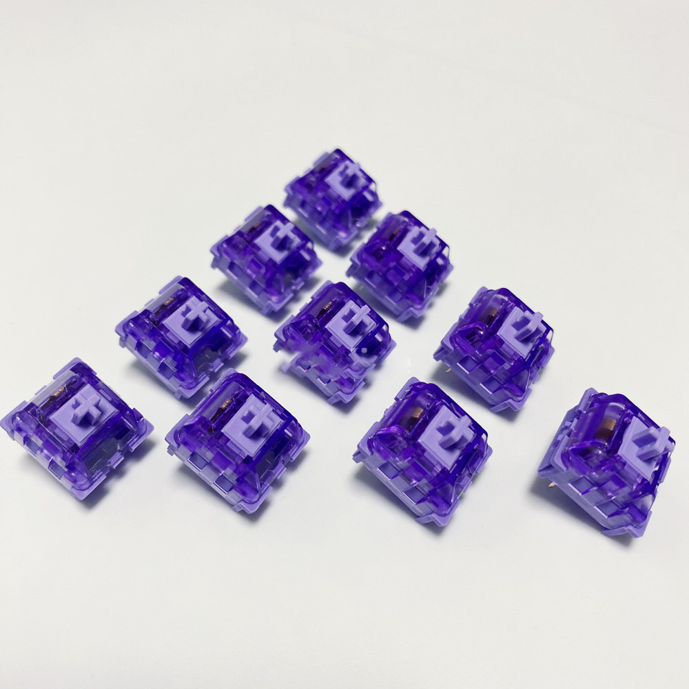 KTT Purple Switches Tactile Switch for DIY Mechanical Keyboard 3 Pin ...