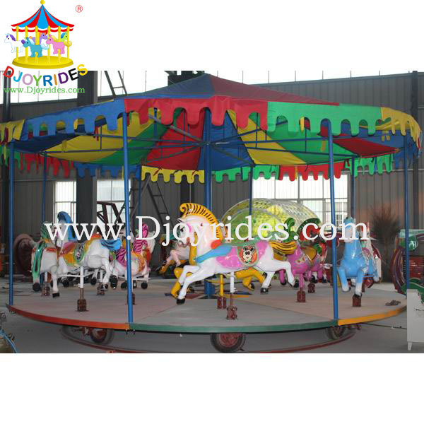 Amusement park rides 16 seats simple style 16 seats carousel /simple ...