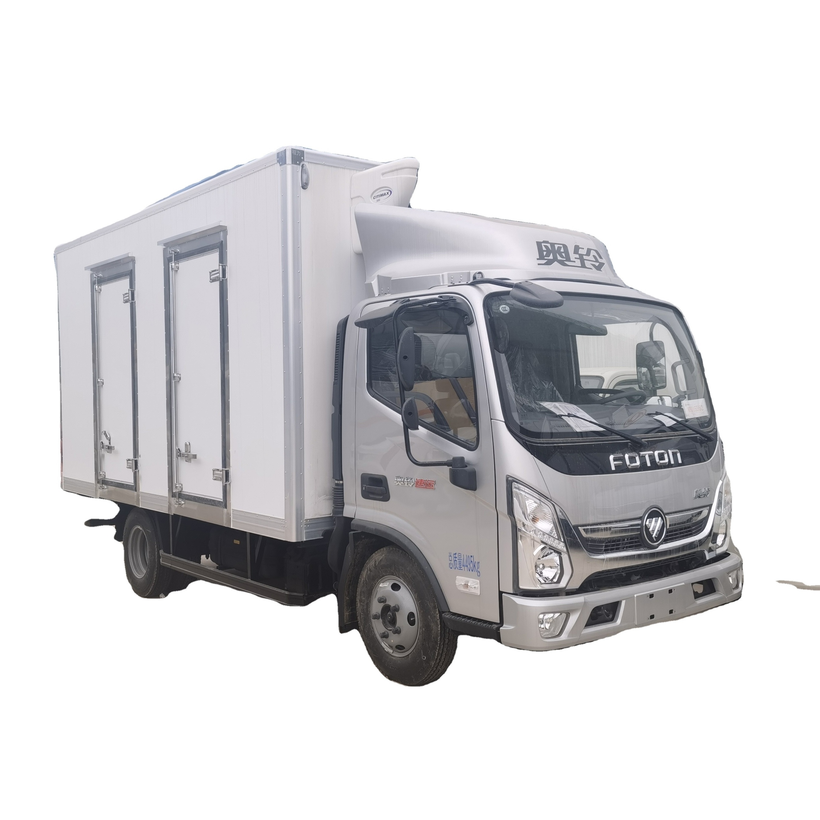 Foton Frozen food van truck 4x2 drive refrigeration van box truck ...
