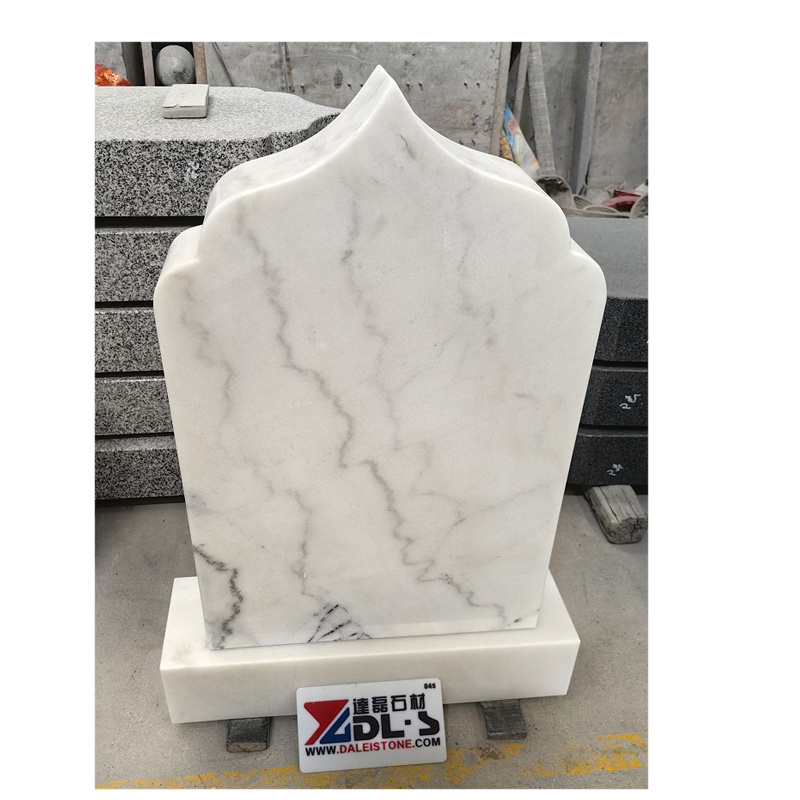 China Guangxi White Marble Grave Slab Memorial Tombstone Monument ...