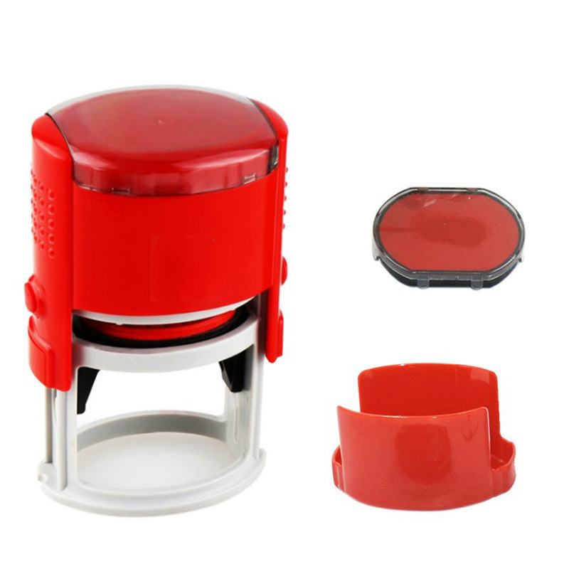 Customized Logo Office School Self Ink Stamp Rubber DIY Automatic Make ...