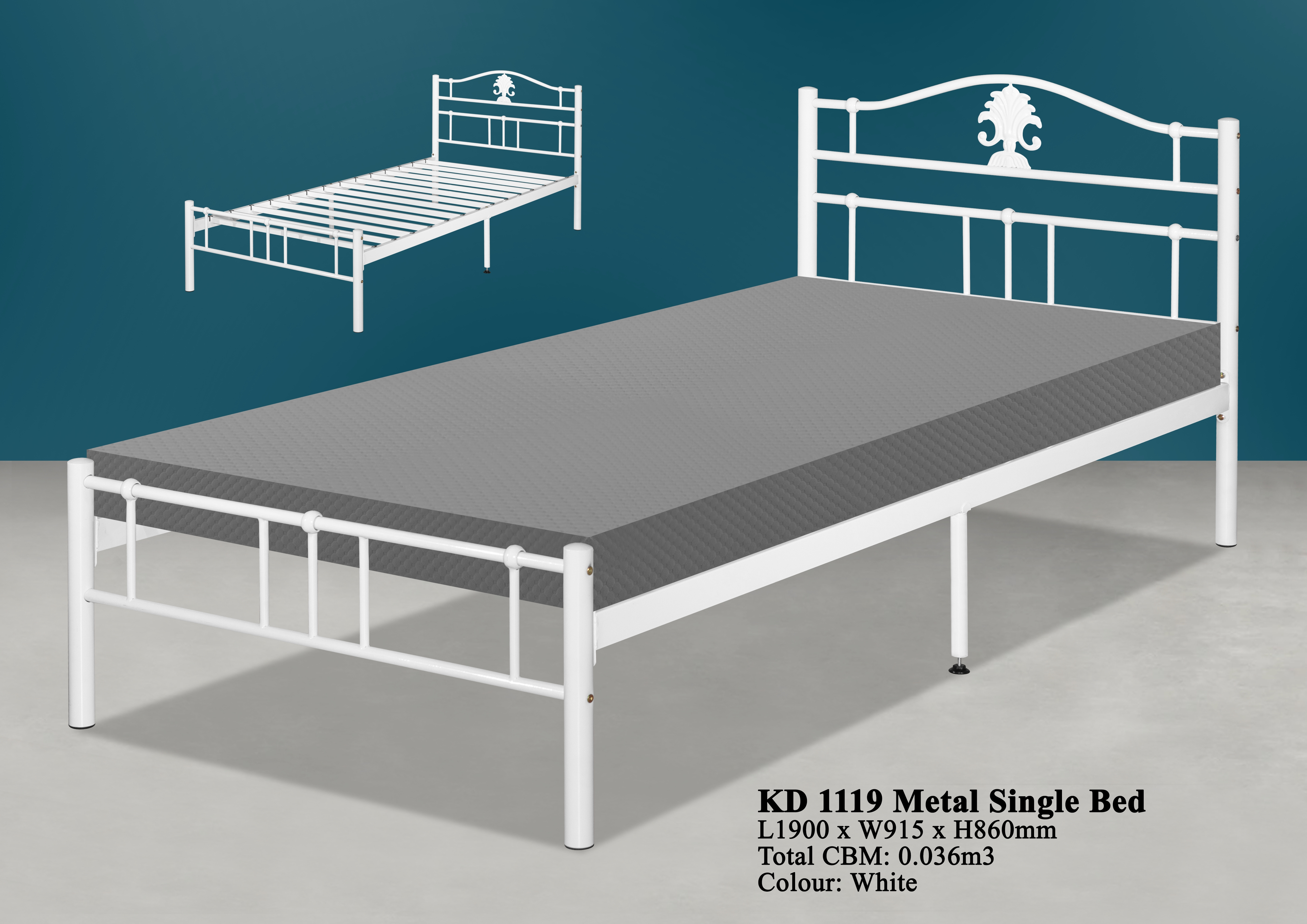 Super single metal bed frame store