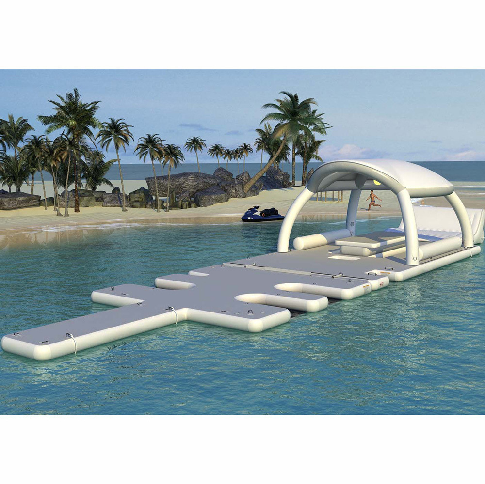 Inflatable jet ski dock deck inflatables floating platform water ...