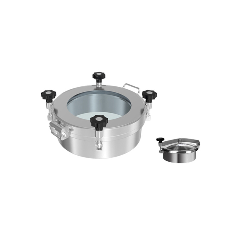 DONJOY stainless steel manhole cover mirror polish pressure round tank ...
