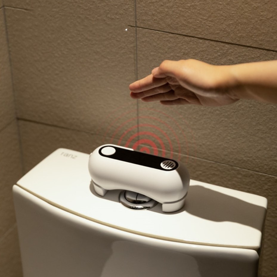 Automatic toilet flushing sensor sense white touchless toilets flush ...