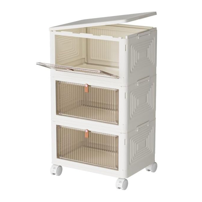 Stackable Storage Containers Multifunctional Folding Plastic Storage ...