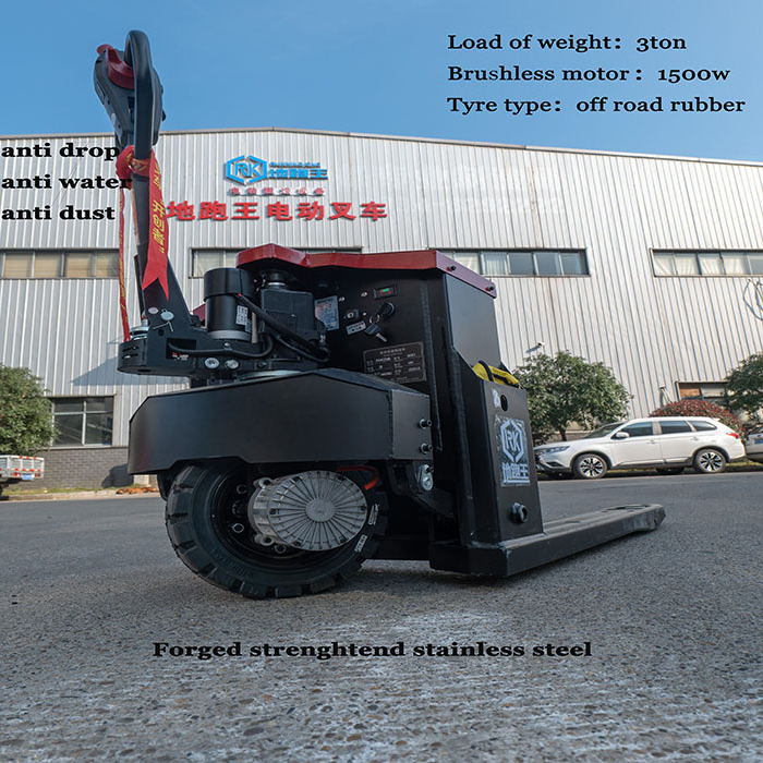 3 ton off road solid rubber wheel hydraulic full electric forklift ...