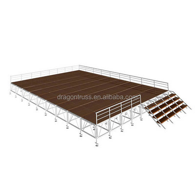Wooden Platform For Stage Aluminum Adjustable Wedding Concert Stage