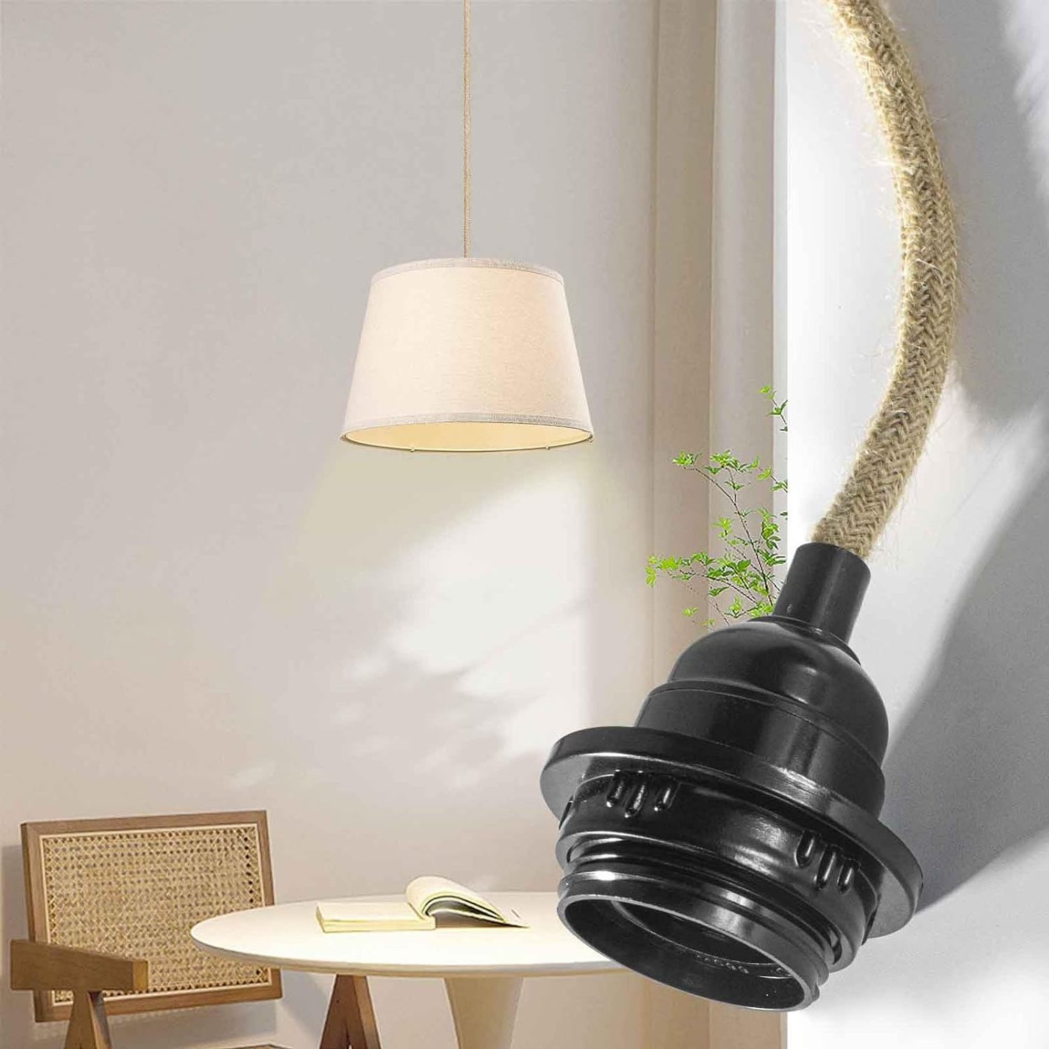 Pendant Light Cord With Switch Plug in Vintage Hanging Lamp Cord with ...