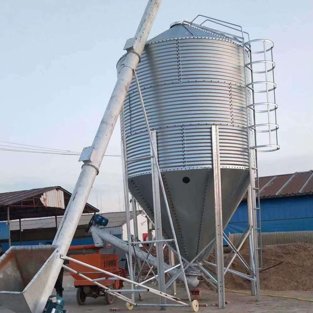 4 ton grain bin for sale 2 ton grain bin poultry galvanized feed bins ...
