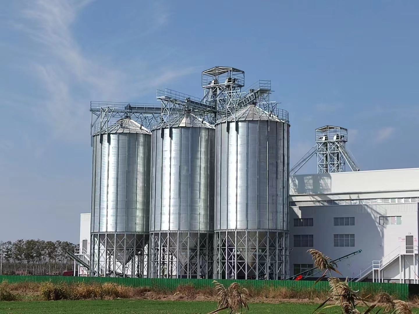 grain silo galvanized steel corrugated metal silos for sale small silo ...