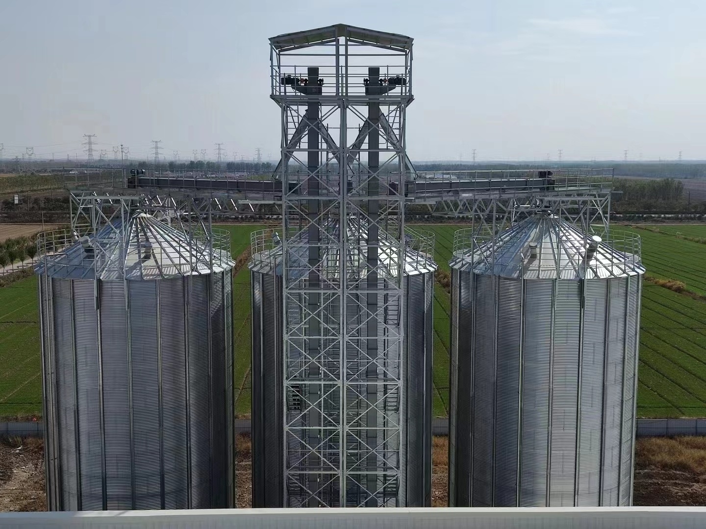 grain silo galvanized steel corrugated metal silos for sale small silo ...