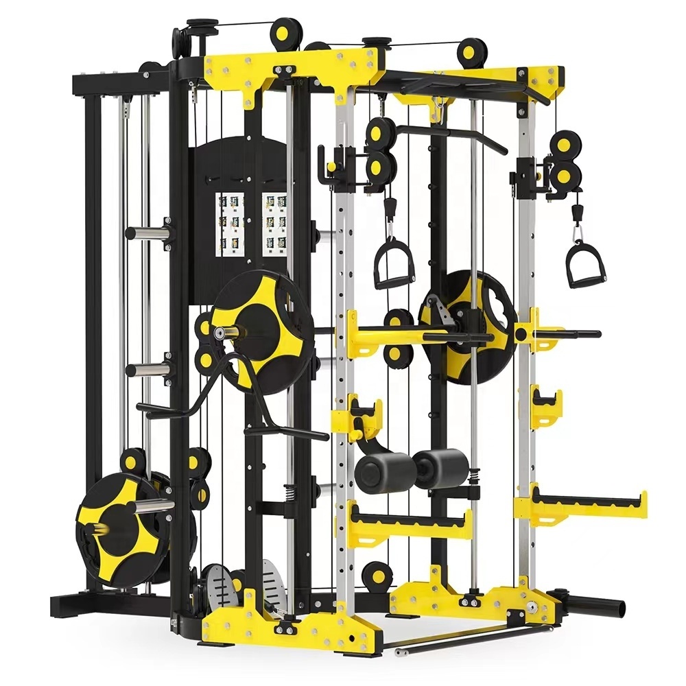 LKL Home Gym workout Equipment smith machine Multi functional Adjustable Squat Rack Smith ...