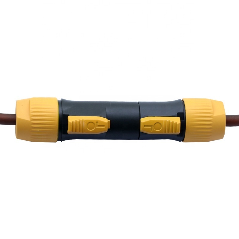 IP65 Waterproof 3PIN AC Power Cable Connector Male Plug Connector OUT ...