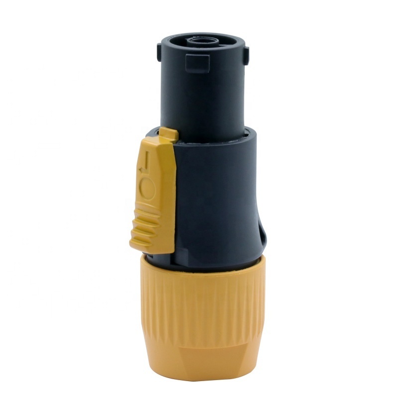 IP65 Waterproof 3PIN AC Power Cable Connector Male Plug Connector OUT ...