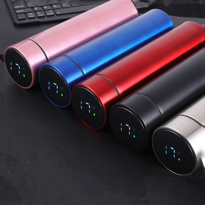FACTORY OEM LED temperature display thermal vacuum flasks termos cup ...