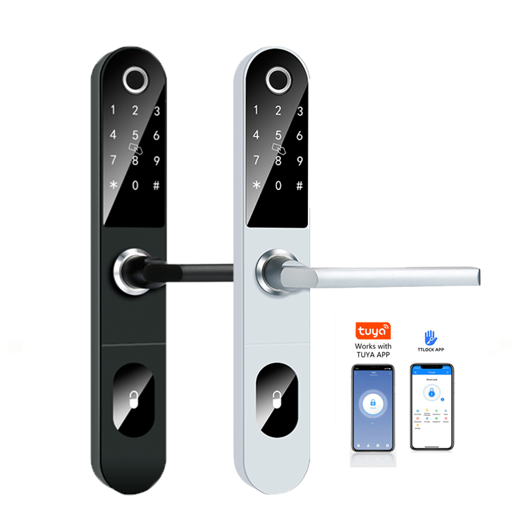 Safety Digital Electronic Handle Smart Lock Touch Screen Biometric ...