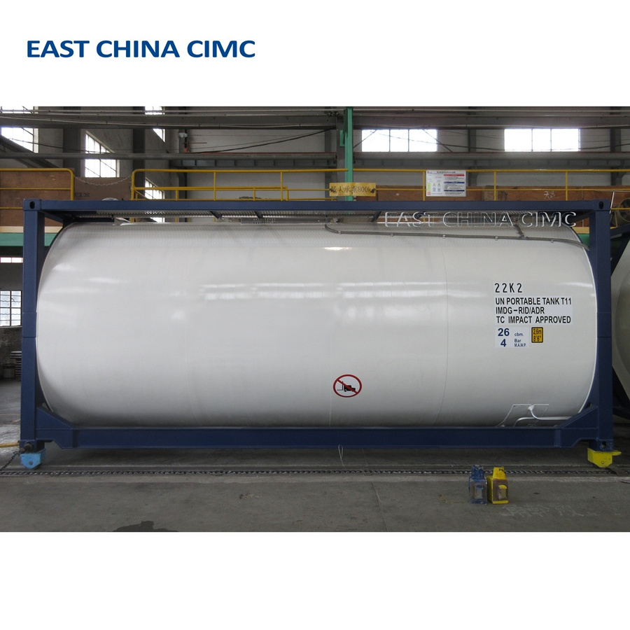 20ft ISO Tank Container For Concentrated Sulfuric Acid and Hydrochloric ...