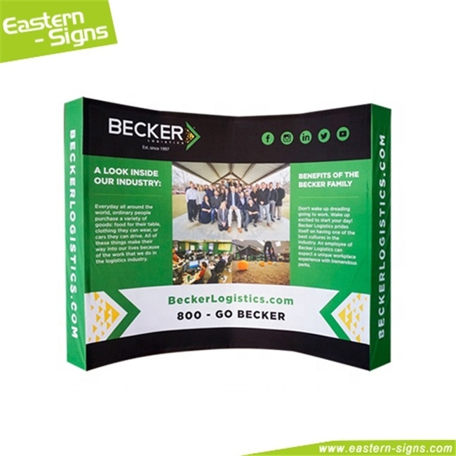 Free assembly curved shape trade show advertising expo aluminum tube ...