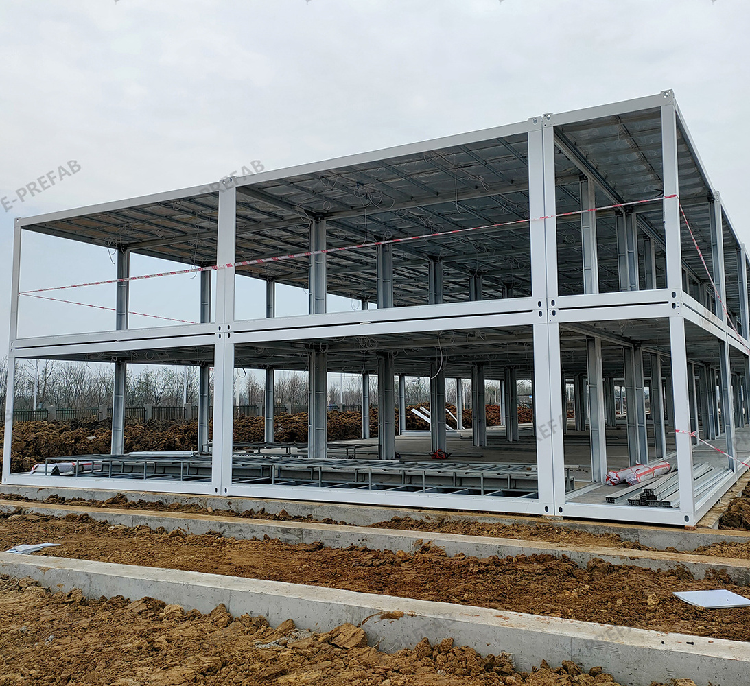 Steel structure container house container home with prefabricated top ...