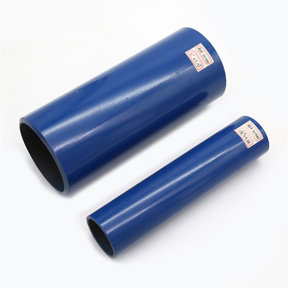 ASTM A53 Type E Grade B ERW Sch40 Red Painted Carbon Steel Tubes Weled ...