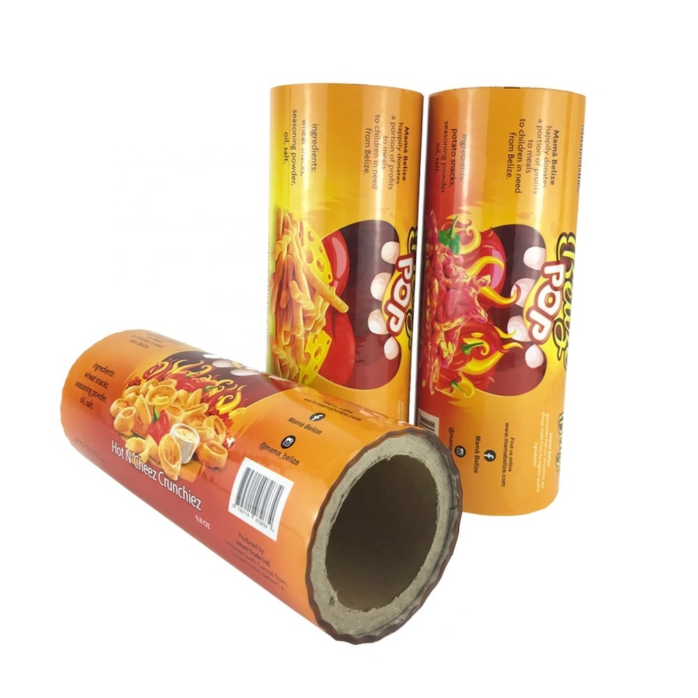 8oz fried food chips custom print aluminum foil laminating plastic roll ...