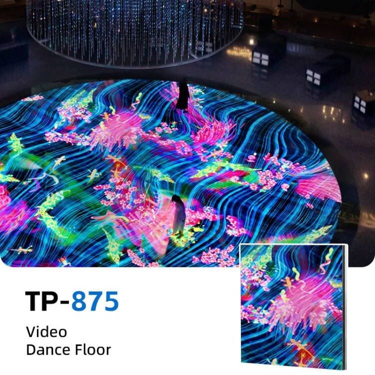 indoor digital wedding interactive dance floor tiles projector system ...